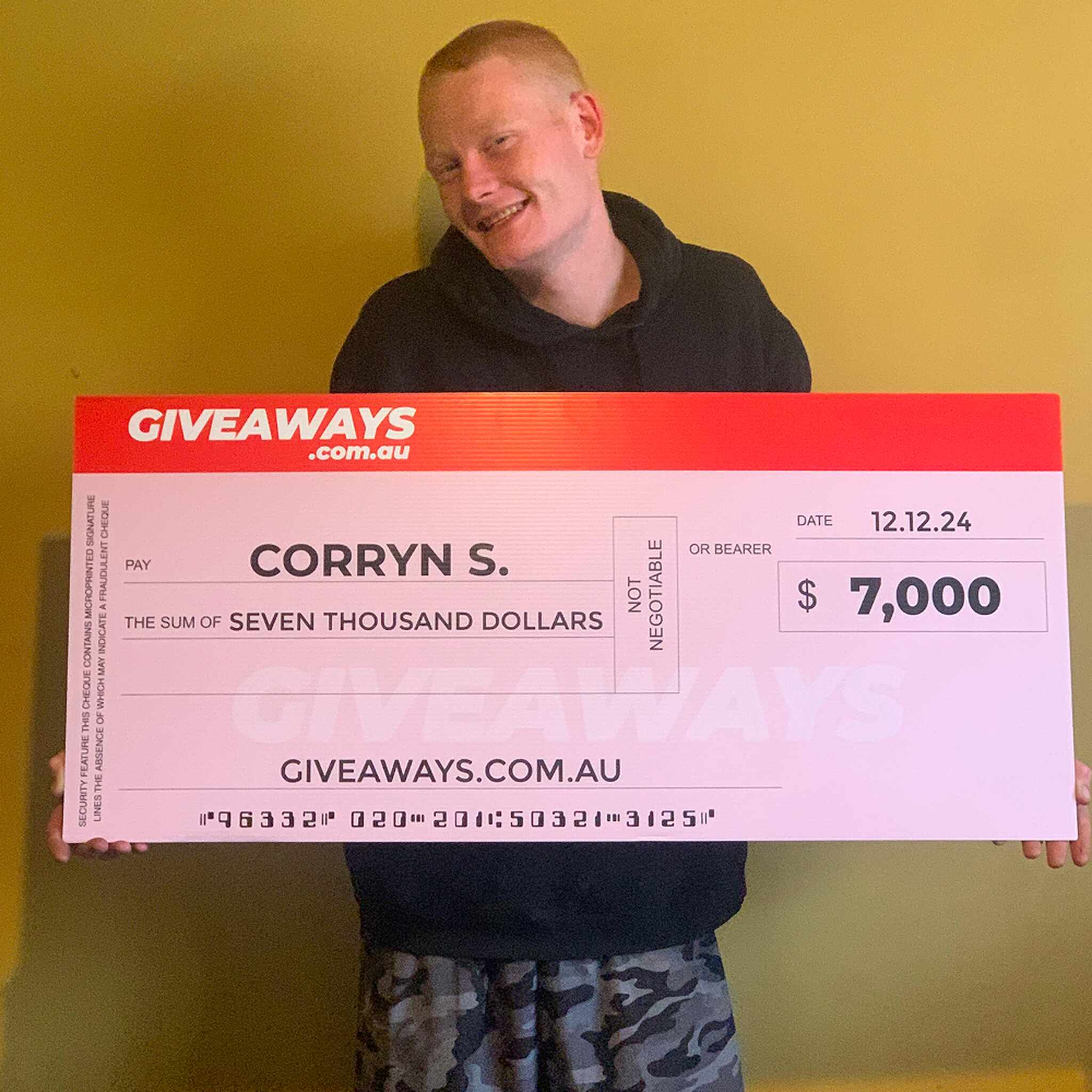 Corryn S. Won $7000 Tax Free Cash | Giveaways.com.au – GIVEAWAYS
